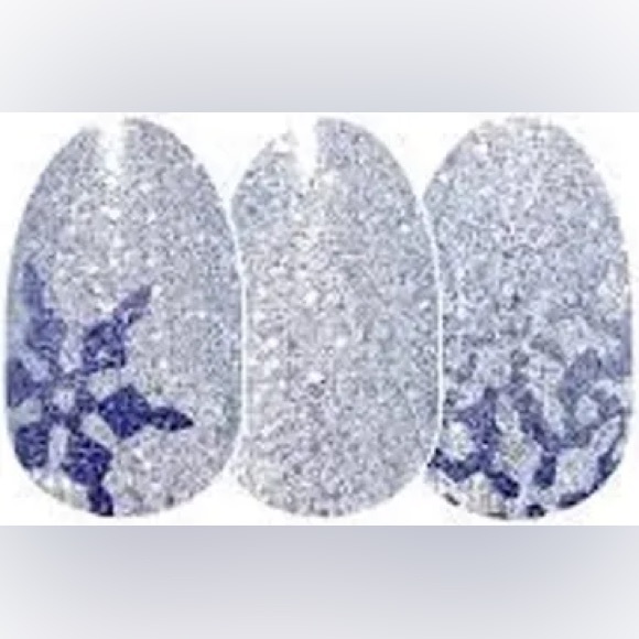 Color Street | Makeup | Color Street Ice Ice Maybe Blue Silver Glitter ...